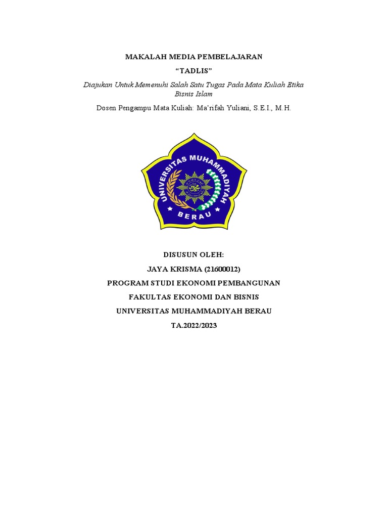 Definisi dan Praktik Tadlis dalam Muamalah | PDF