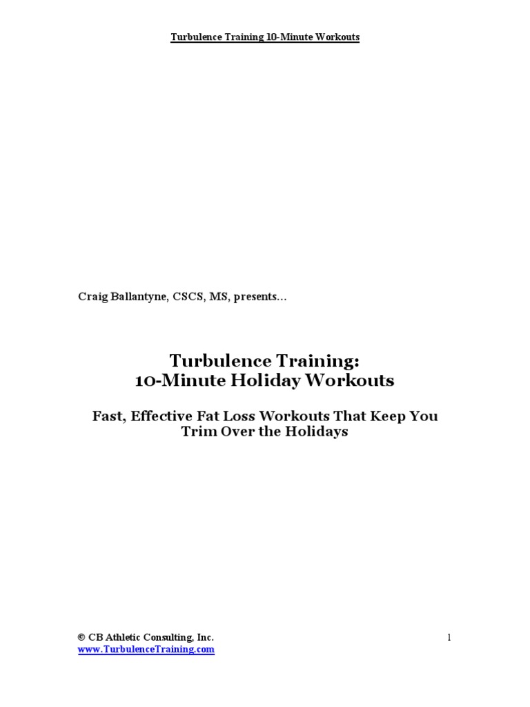 10 Minute Workout | PDF