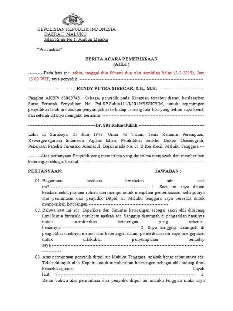 Bap Ahli Siti-1 | PDF