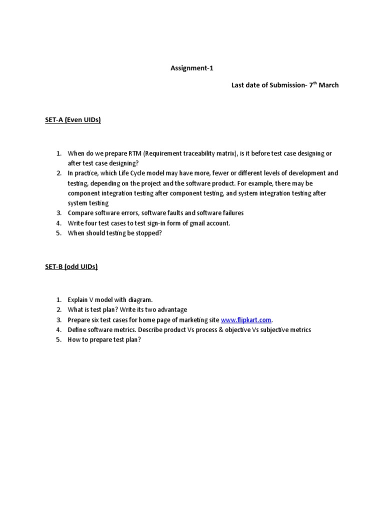 Assignment 1 ST | PDF