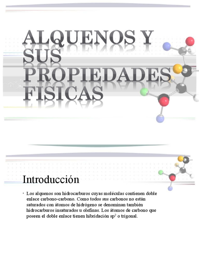 Características y Nomenclatura de Alquenos | PDF | Alqueno | Compuestos ...