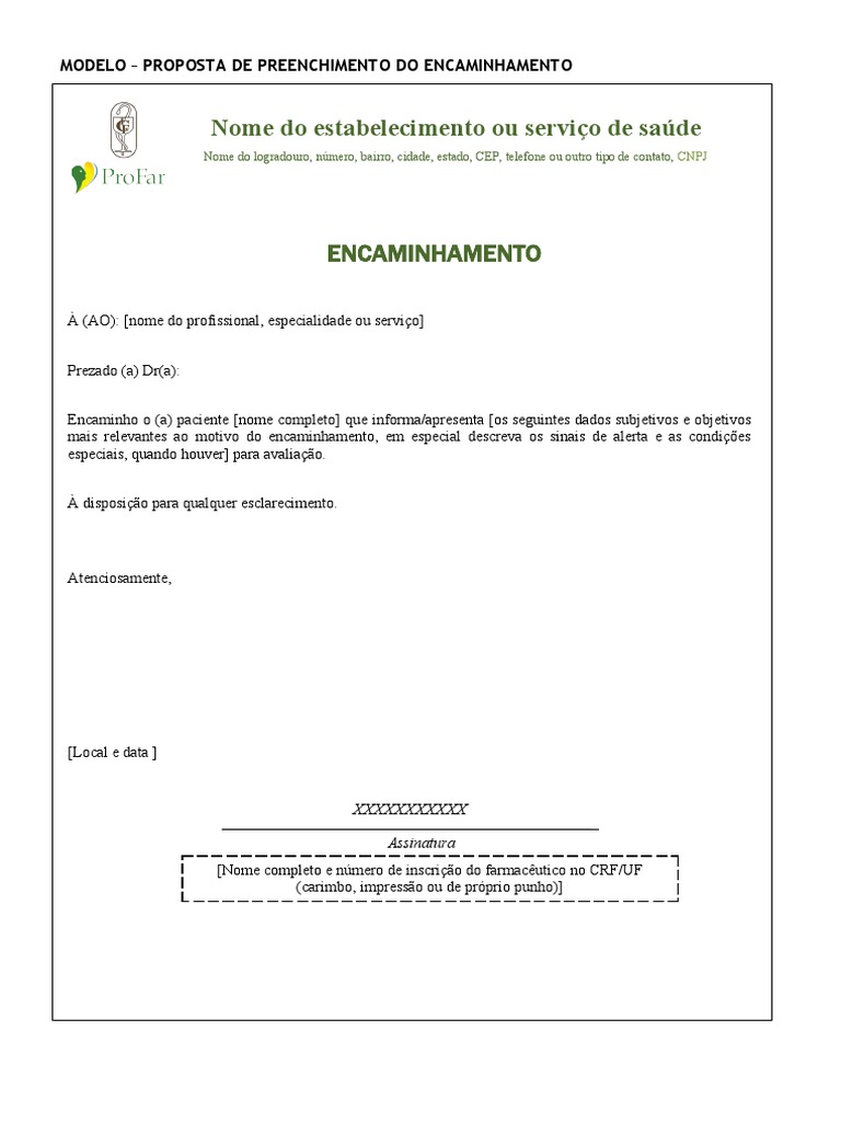 Modelo de Encaminhamento Médico | PDF