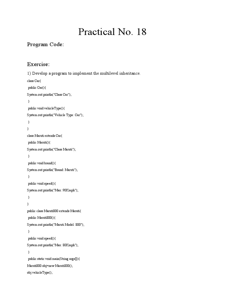 Practical No. 18 | PDF