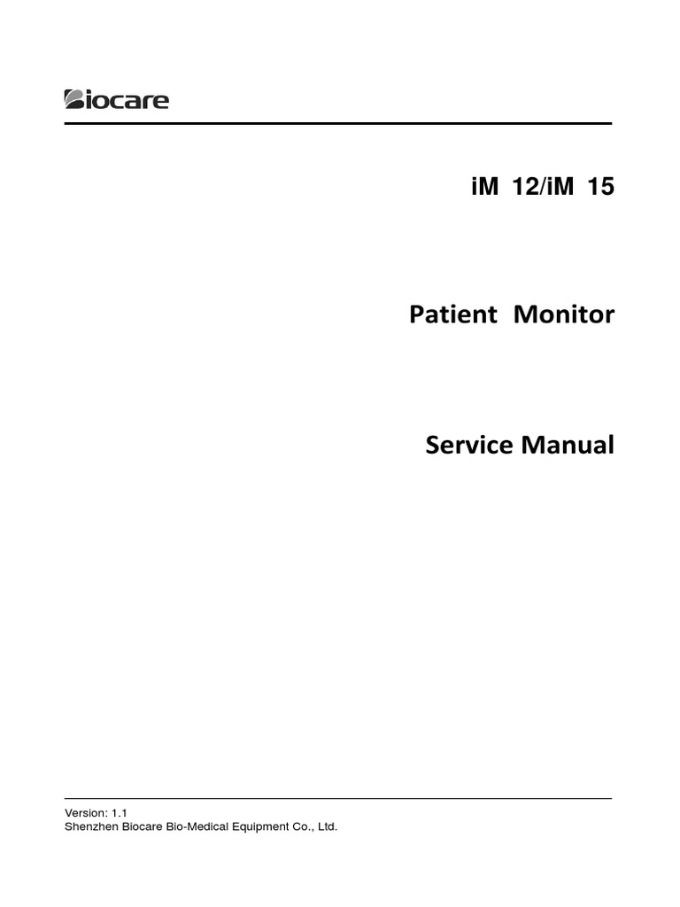 Monitor de Signos Vitales Im12 | PDF