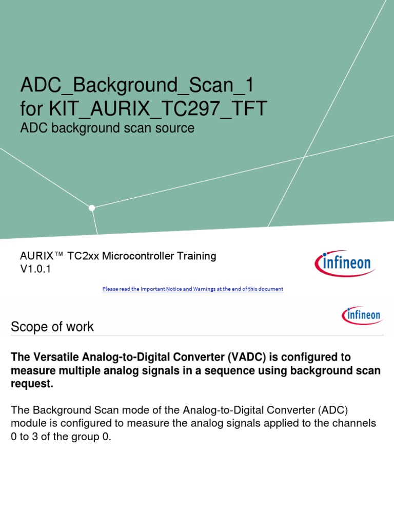 Infineon-AURIX ADC Background Scan 1 KIT TC297 TFT-Training-v01 01-EN ...