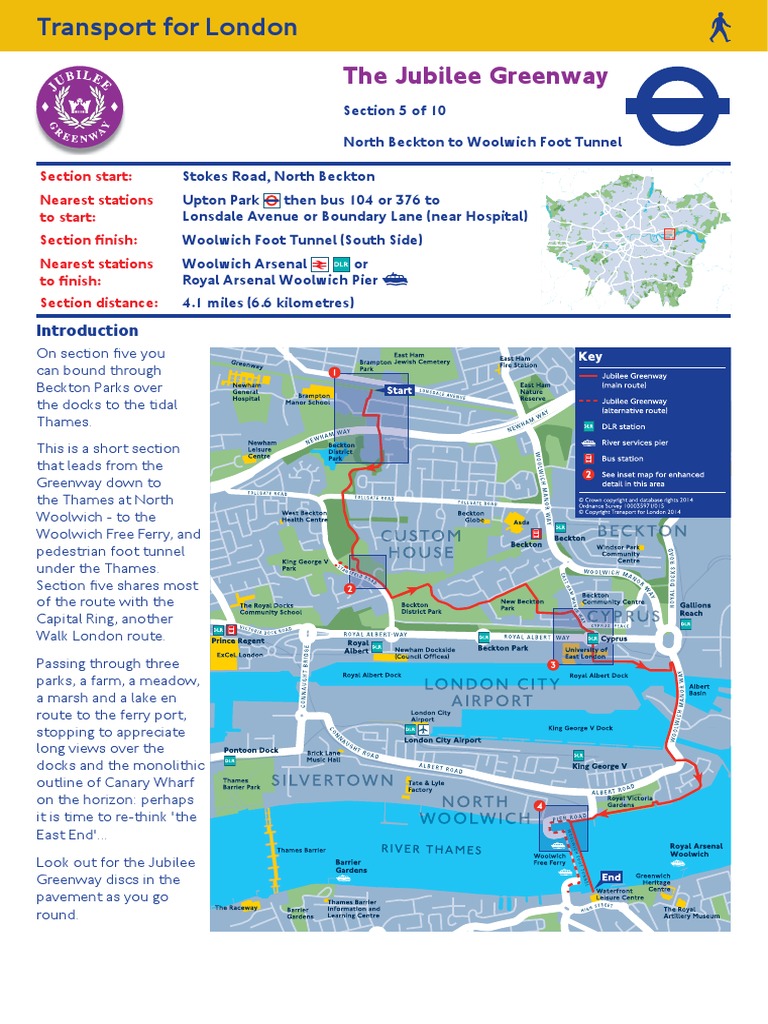 Jubilee-Greenway-Route-Section-Five | PDF | River Thames | Ferry