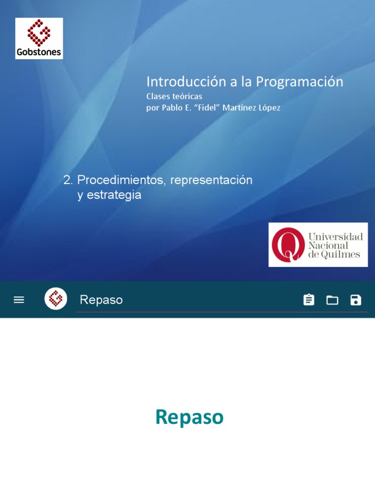 2.teoria - Procedimientos, Representación y Estrategia | PDF | Lenguaje ...