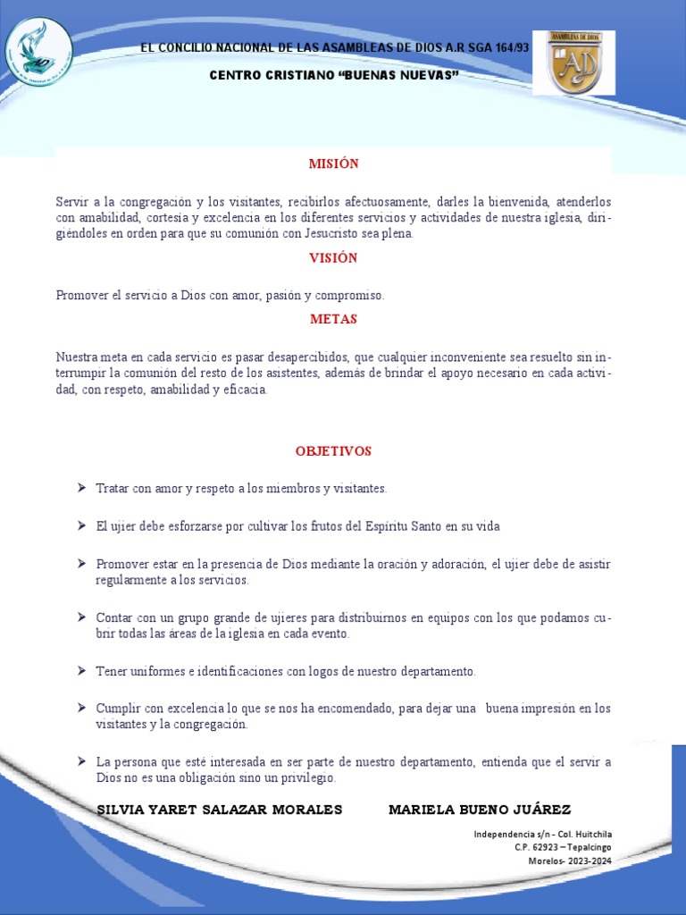 Manual de Ujieres para Iglesias Cristianas | PDF | eucaristía ...