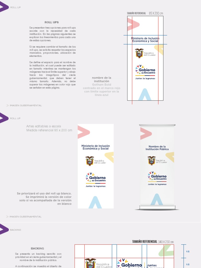 Opciones de Roll Ups Institucionales | PDF