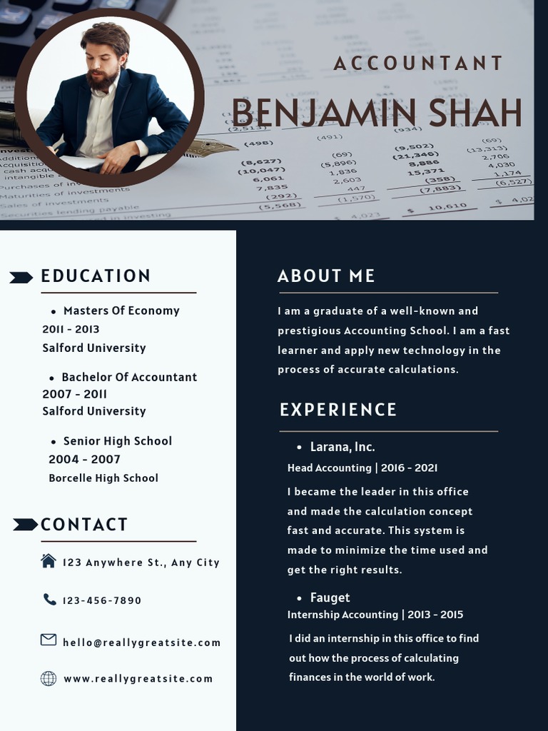 Accountant Resume: Benjamin Shah | PDF