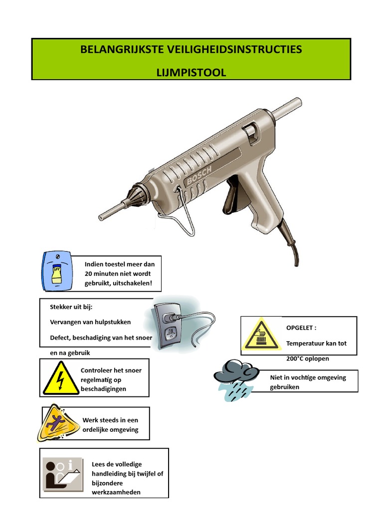Instructiekaart Lijmpistool | PDF