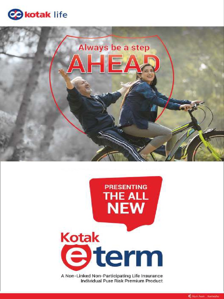 Kotak e-Term Life Insurance Overview | PDF | Insurance | Medicine