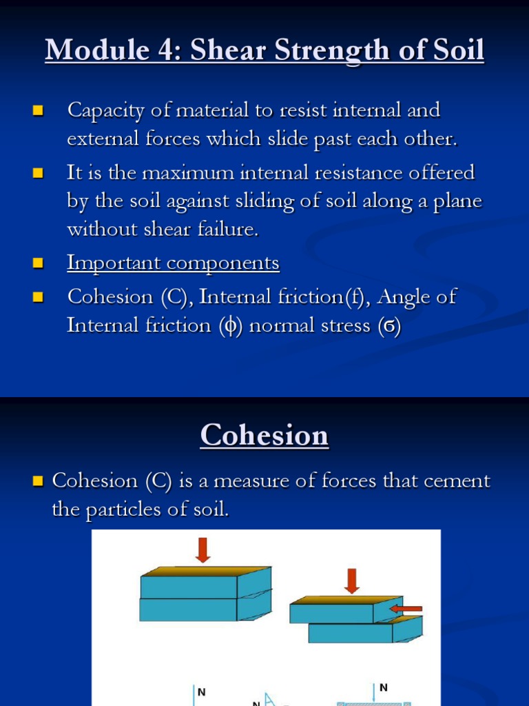 M4 - Shear Strength of Soil PDF | PDF | Strength Of Materials | Stress ...