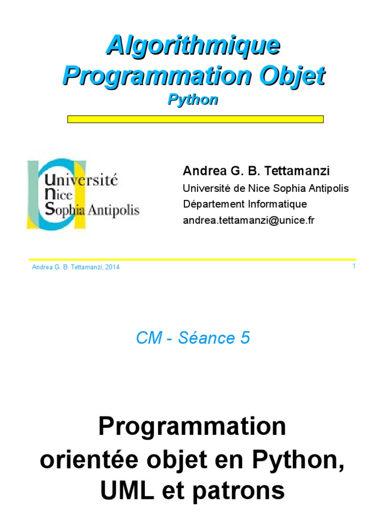 Apo CM05 Poo 2 | PDF | Classe (informatique) | Python (Langage de programmation)