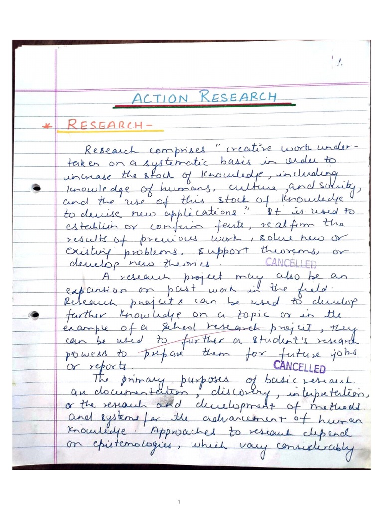 Action Research-B.Ed PDF | PDF