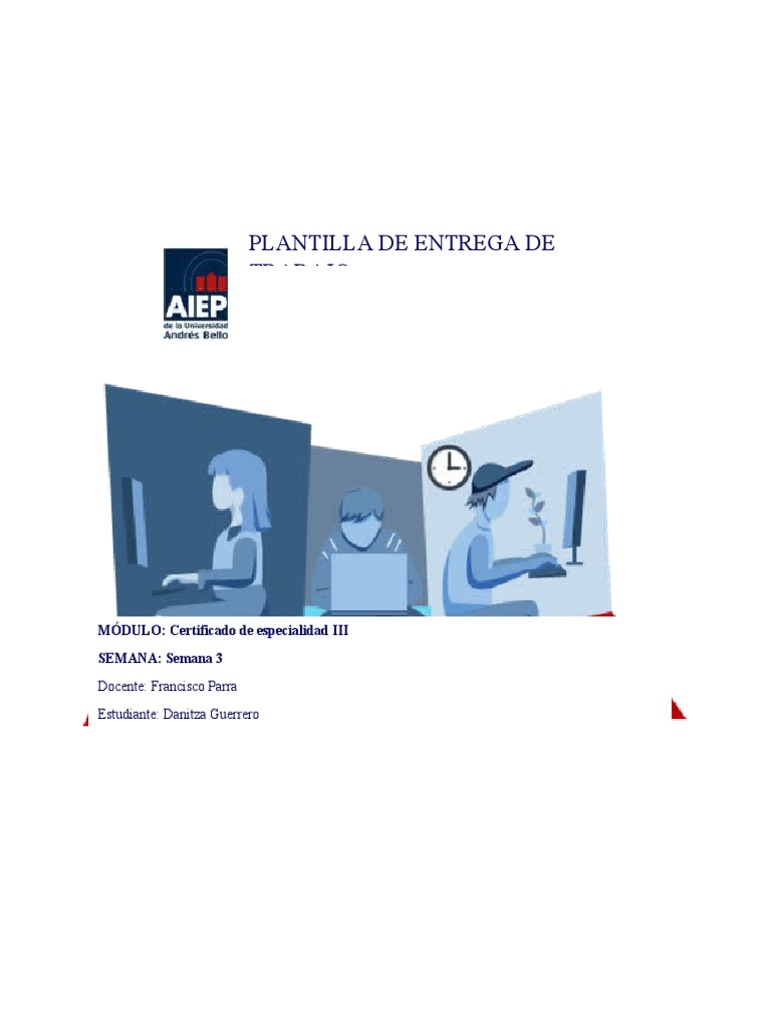 semana 3 certificado de especialidad III | PDF