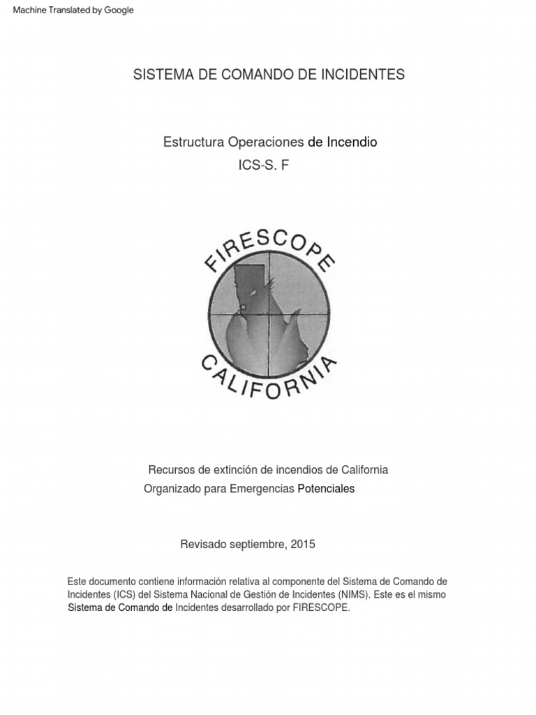 Incident Command System - ST | PDF | Riesgo | Planificación