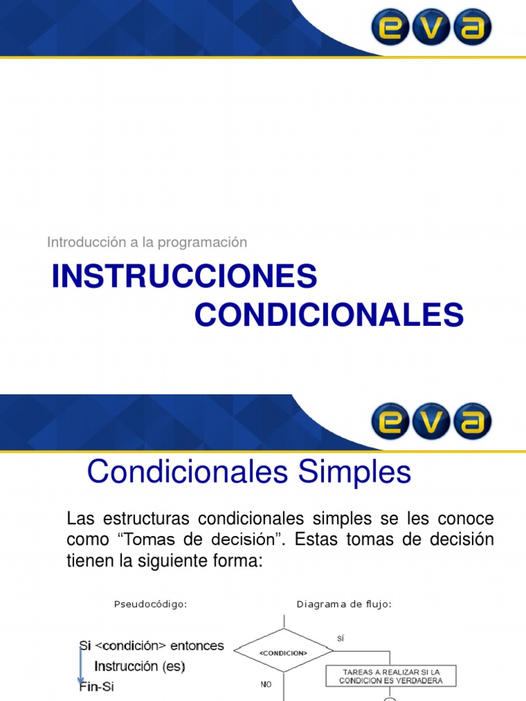 Introducción A La Programación - Condicionales | PDF