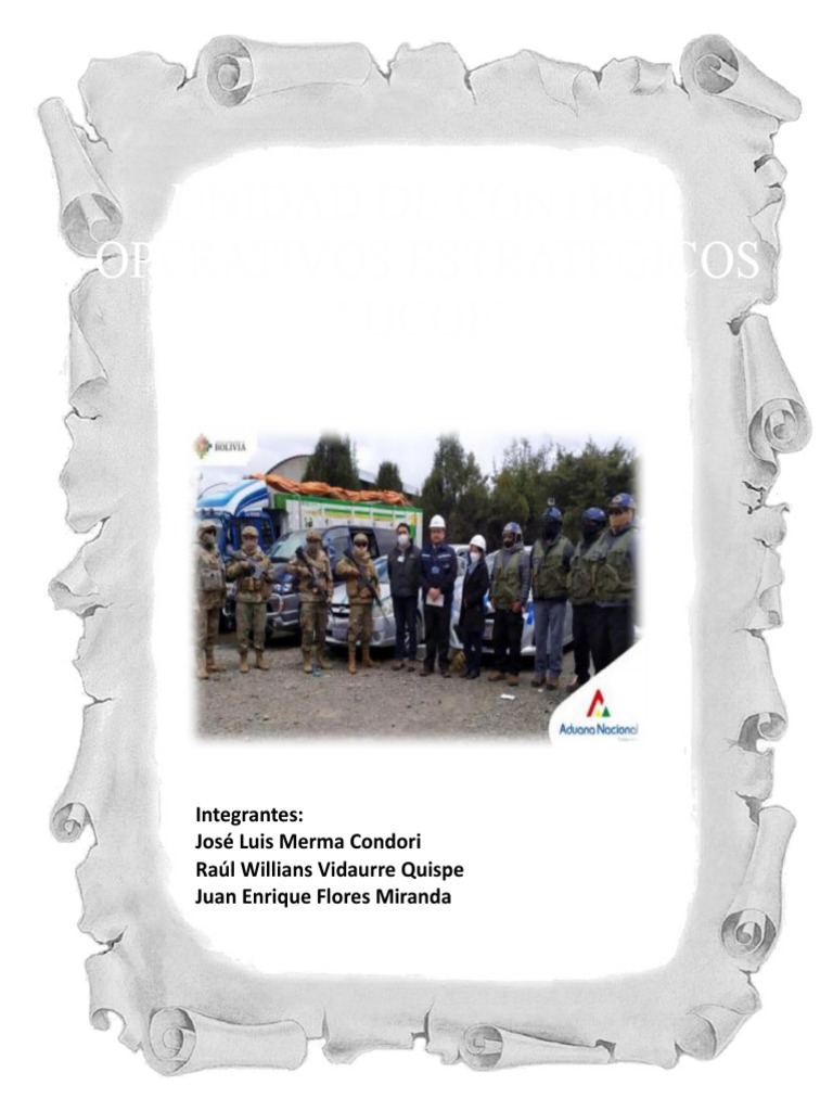 UCOE: Control Aduanero en Bolivia | PDF | aduana | Contrabando