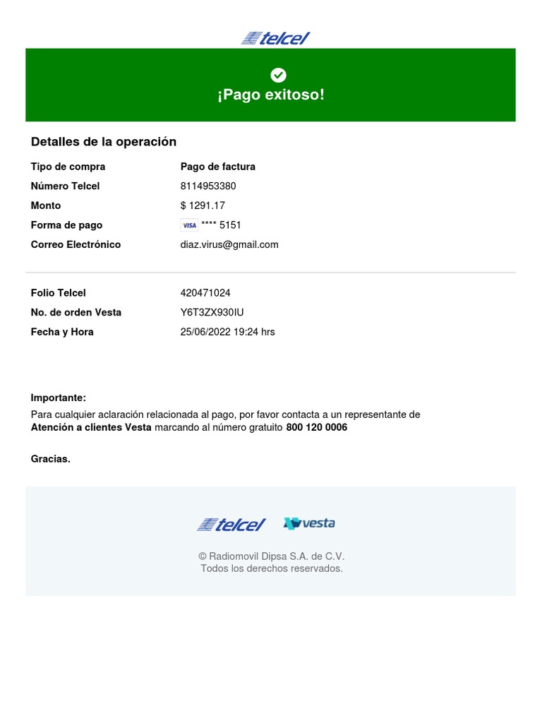 Comprobante De Pago Factura Pdf Pdf