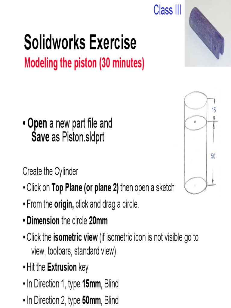 Solidworks Piston | PDF | Geometry