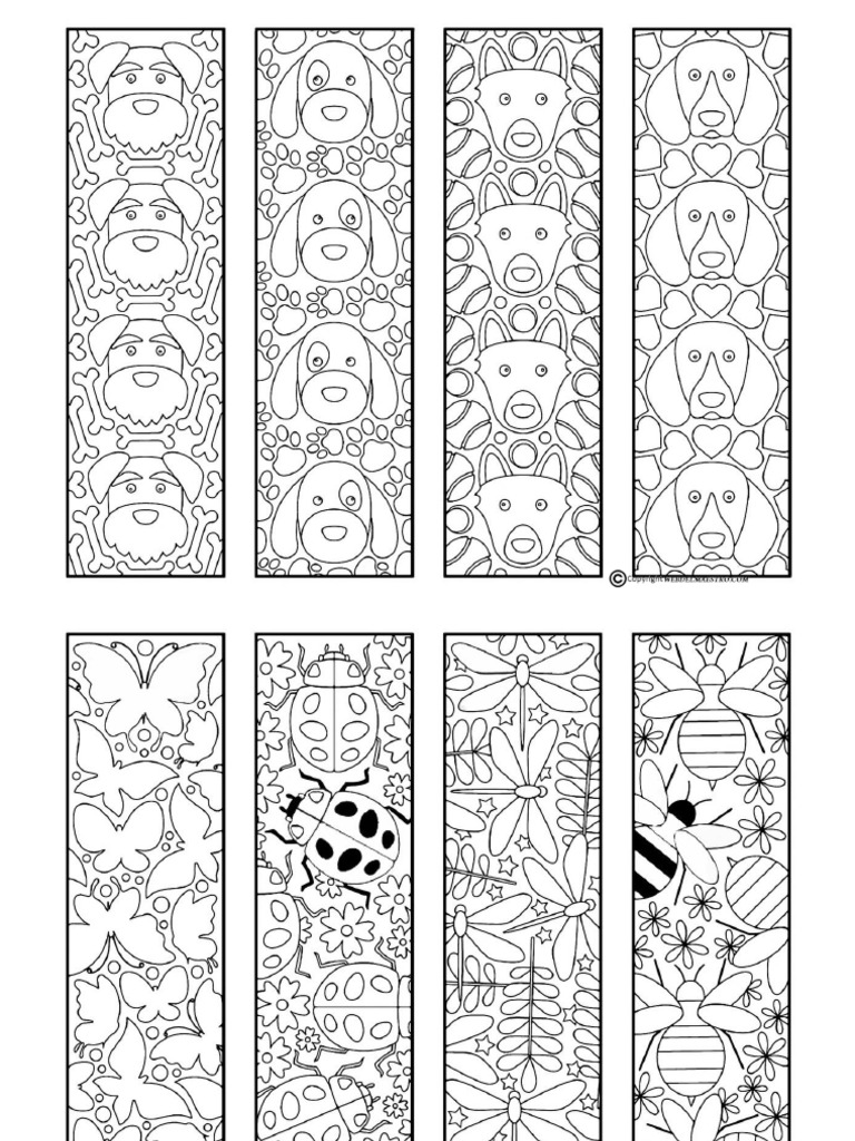 Marcapaginas para Colorear I | PDF