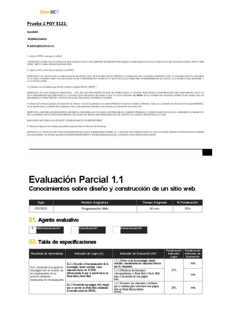 Prueba de Conocimientos 1 | PDF