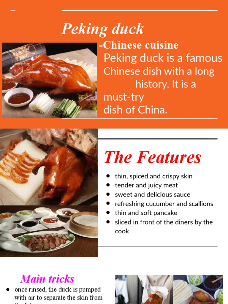 Peking Duck Presentation | PDF