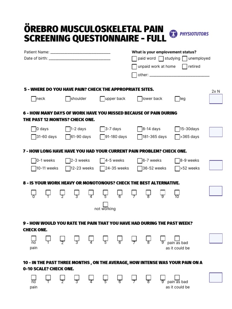 Orebro_Musculoskeletal_Pain_Screening_Questionnaire_full | PDF