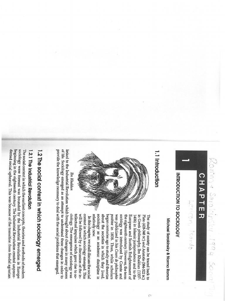 Introduction To Sociology - Norma Romm and Michael Sarakinsky | PDF