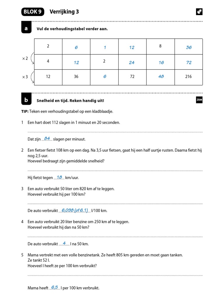 Verrijking 3: Blok 9 | PDF