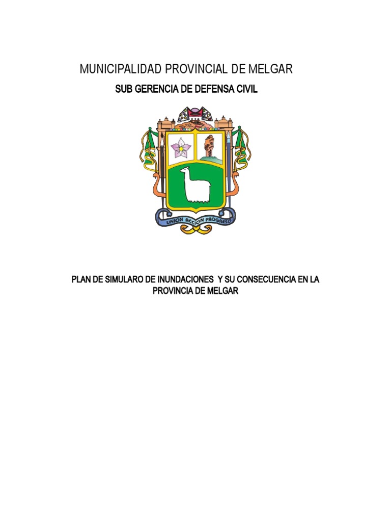 Plan de Inundacion | PDF | Defensa Civil | Inundar