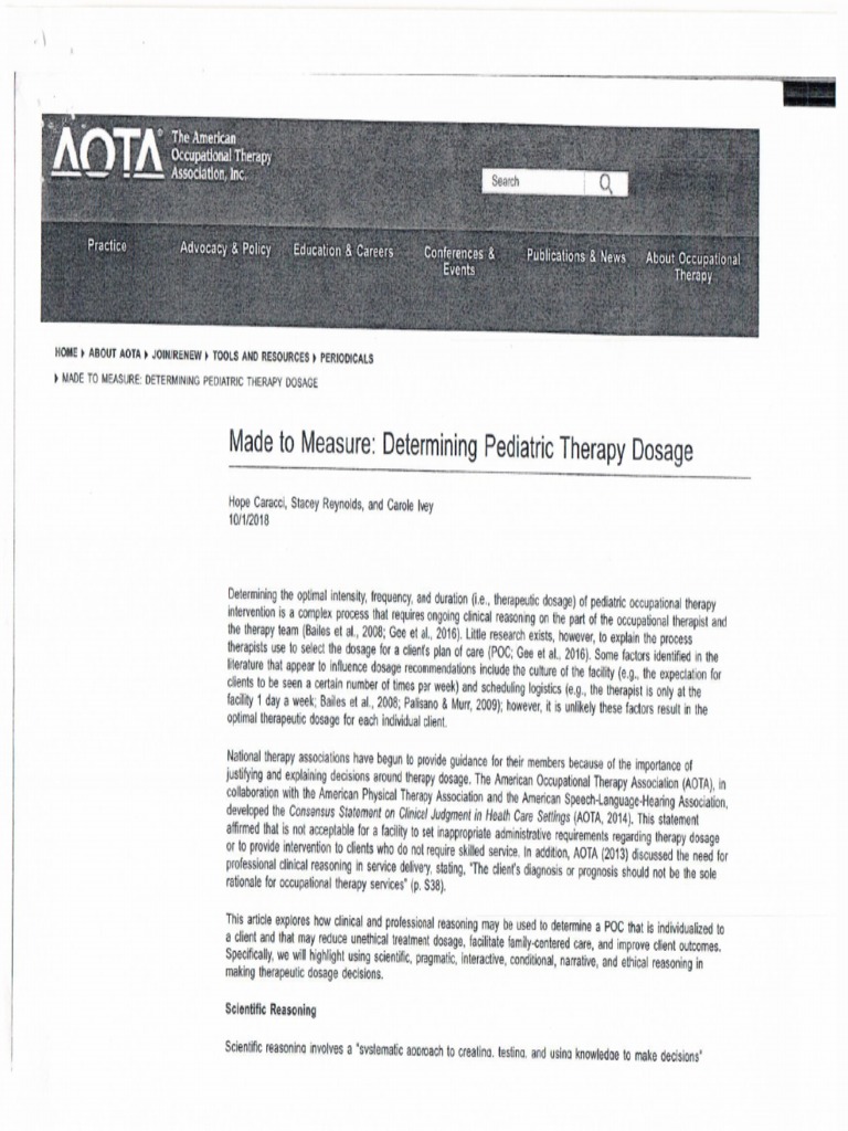 3 Aota Dosage Article | PDF