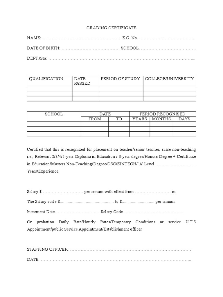 Grading Certificate-1 PDF | PDF | Career & Growth | Business