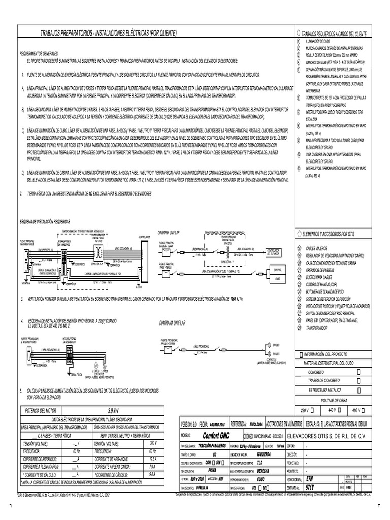 Elevador - Guia Mecanica Elevador Otis Comfort GNC | PDF