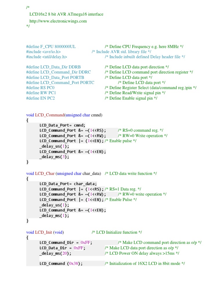 LCD - Command: Void Unsigned Char | PDF | Software | Software Development