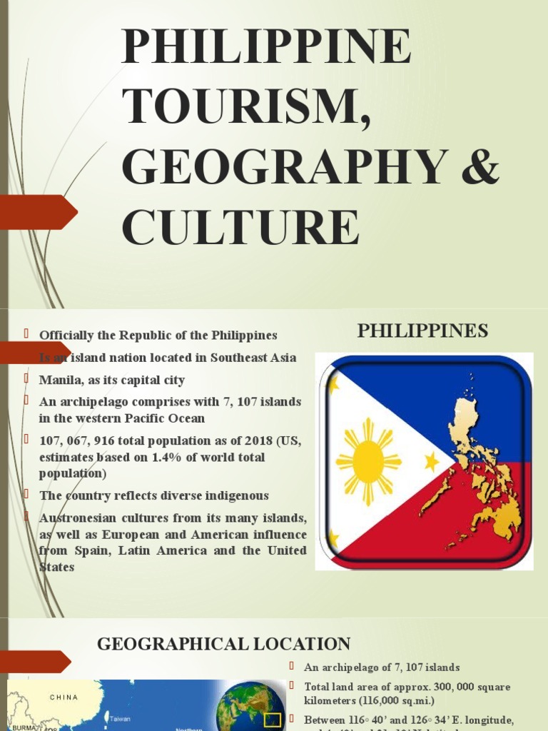 PHILIPPINE TOURISM - Lecture 1 2 | PDF | Philippines | Southeast Asia