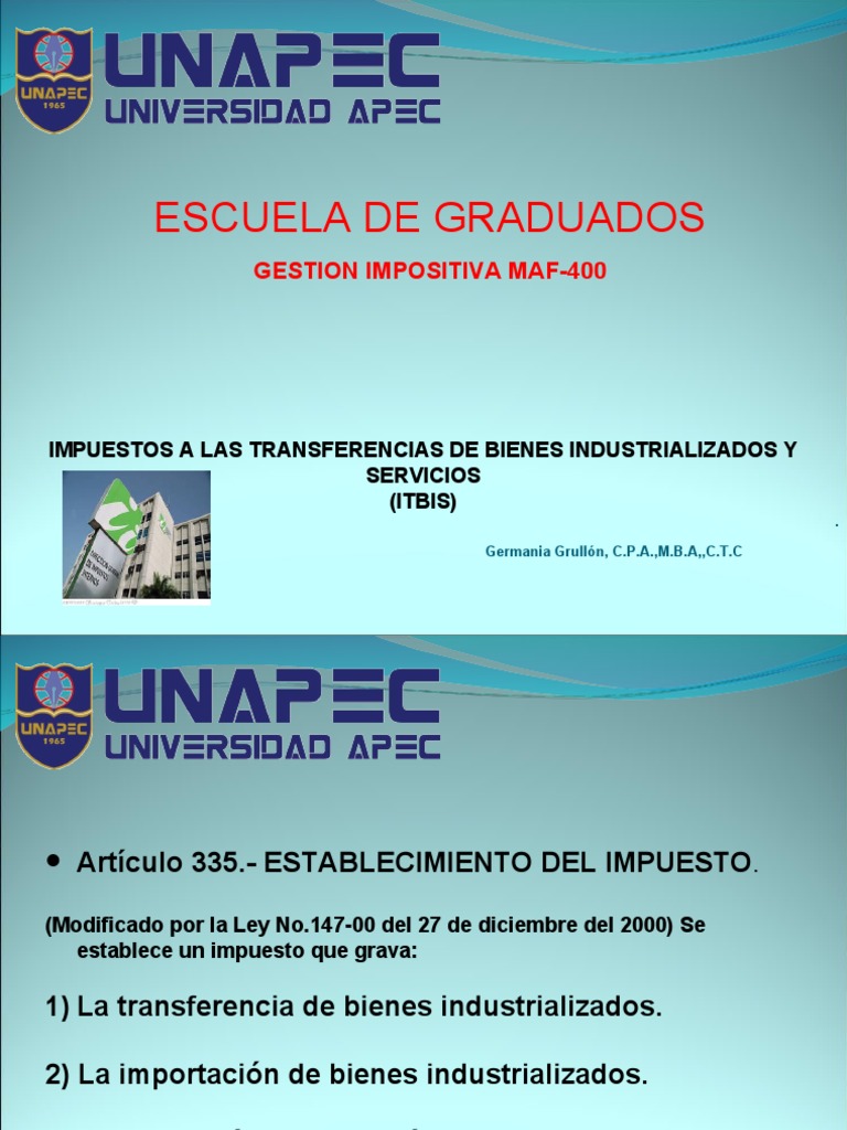 Copia de DIAPOSITIVA IMPUESTO A LA TRANSFERENCIA DE BIENES ...