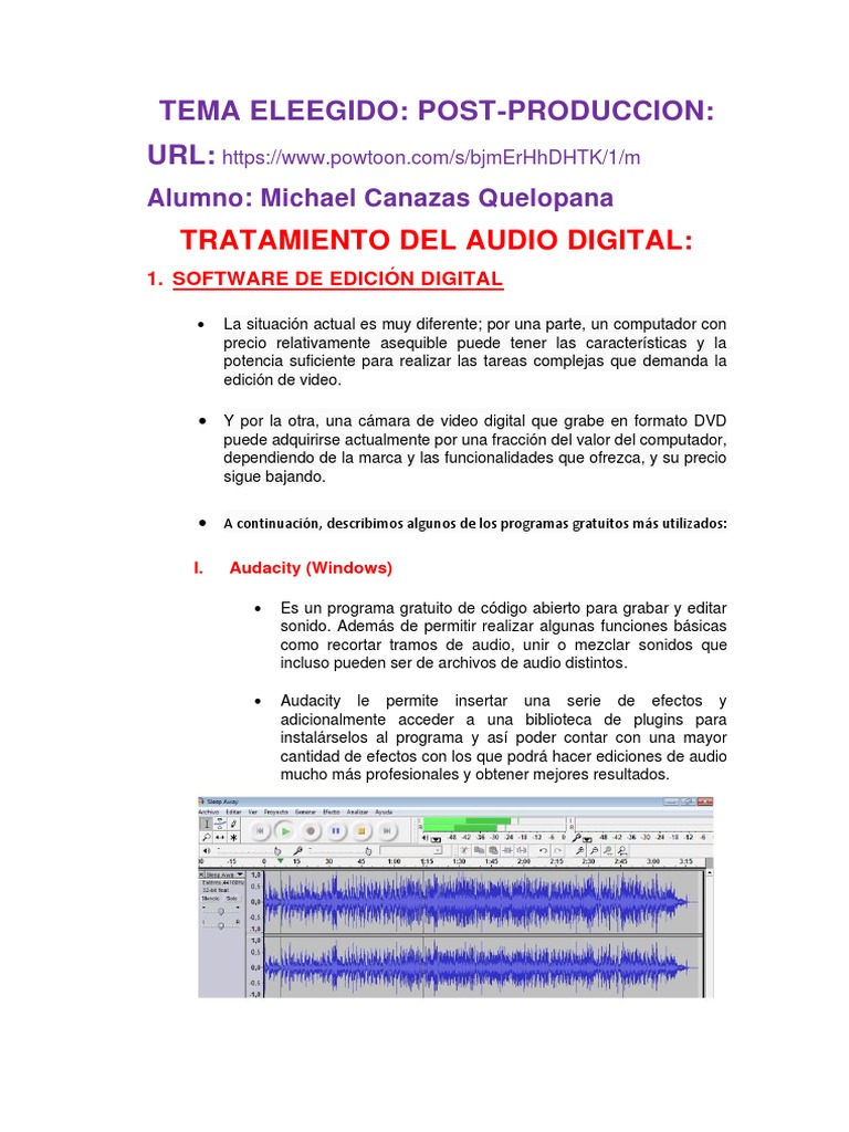 Tratamiento Del Audio Digital PDF | PDF