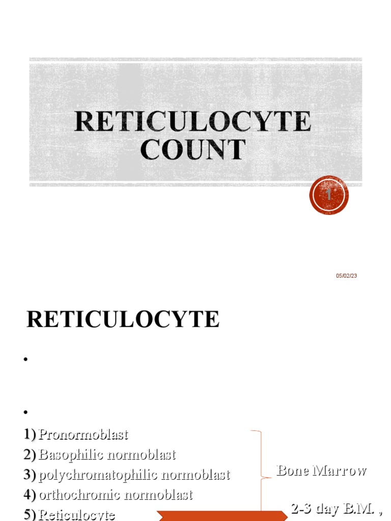 Reticulocyte Count | PDF | Anemia | Red Blood Cell