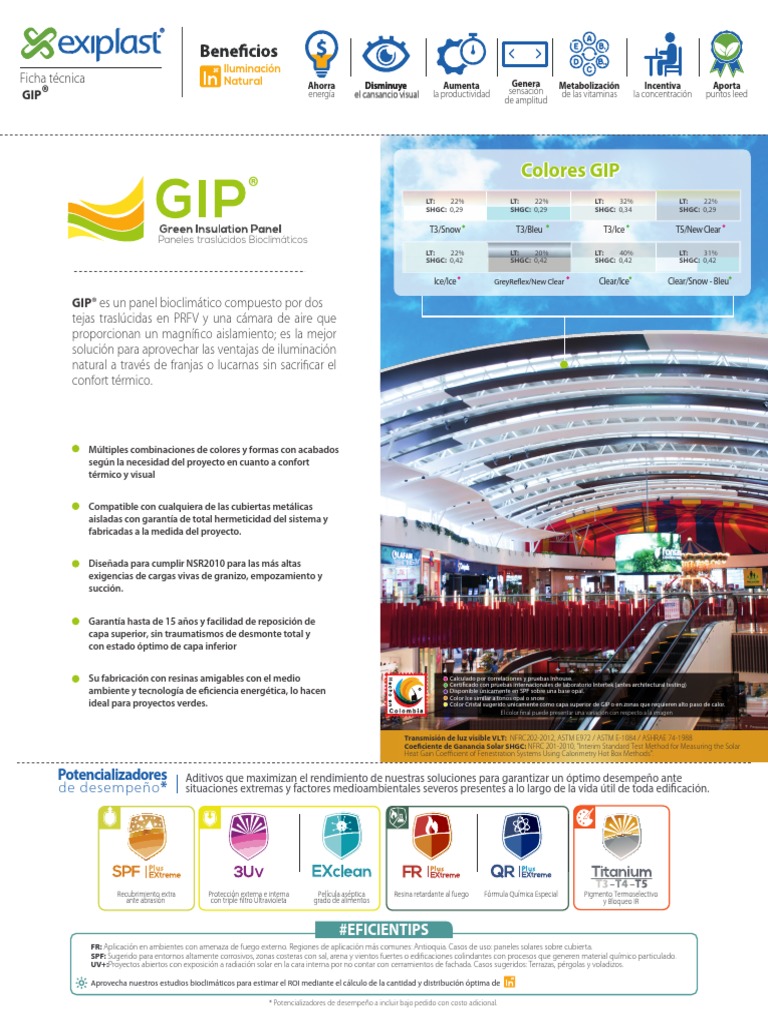 Teja GIP Exiplast PDF | PDF | Ácido clorhídrico | Ultravioleta