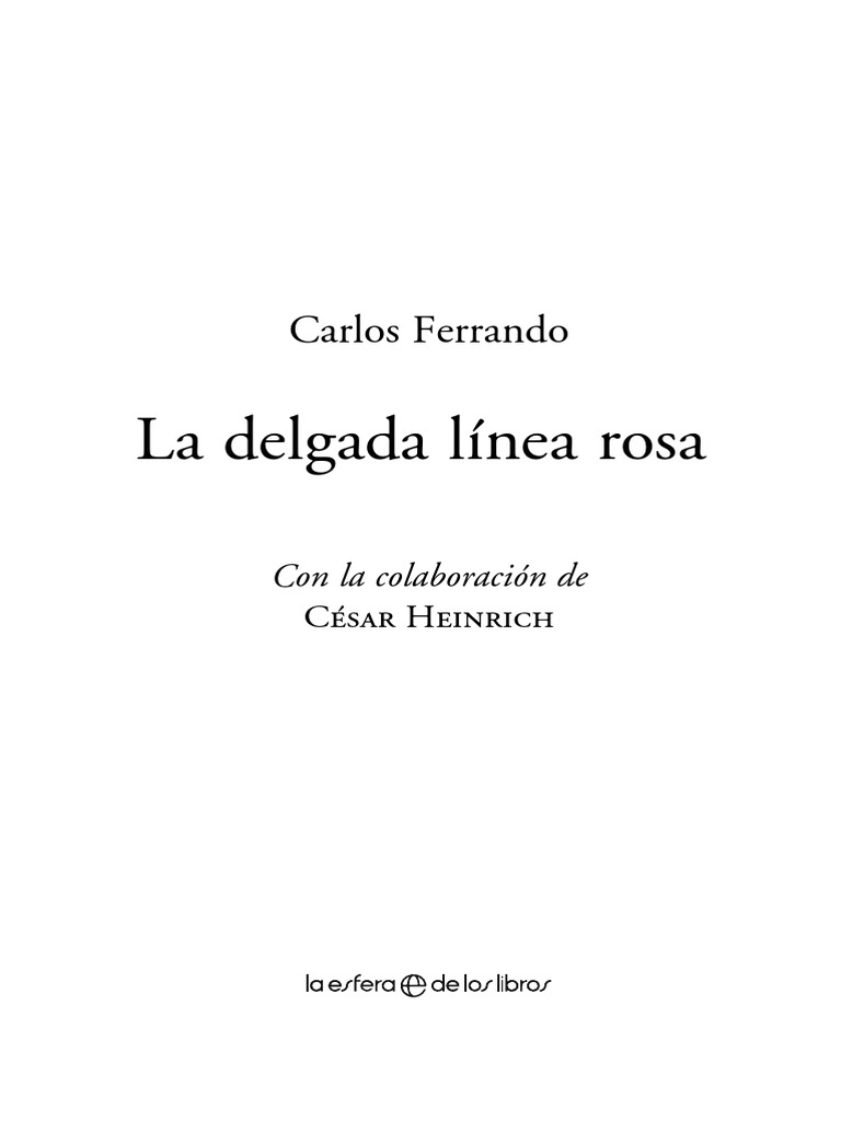 La Delgada Linea Rosa Primeras | PDF | Madrid