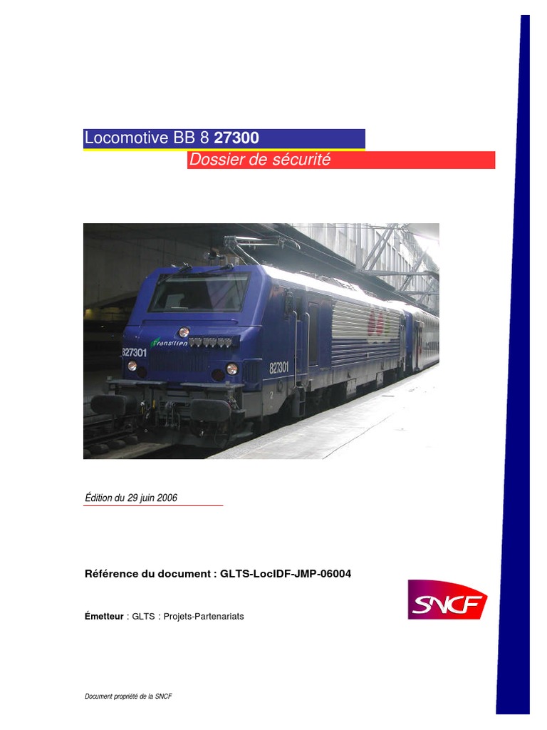 SNCF - Dossier Securite BB27300 | PDF | Écomobilité | Transport terrestre