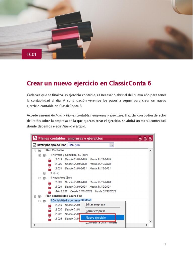 TC01 Crear Ejercicio | PDF