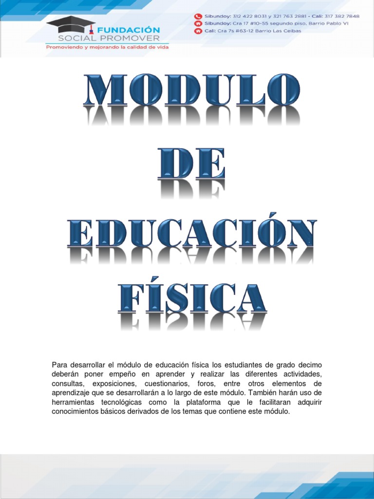 Taller # 1 de Educación Física 10° | PDF | Resistencia | Aprendizaje