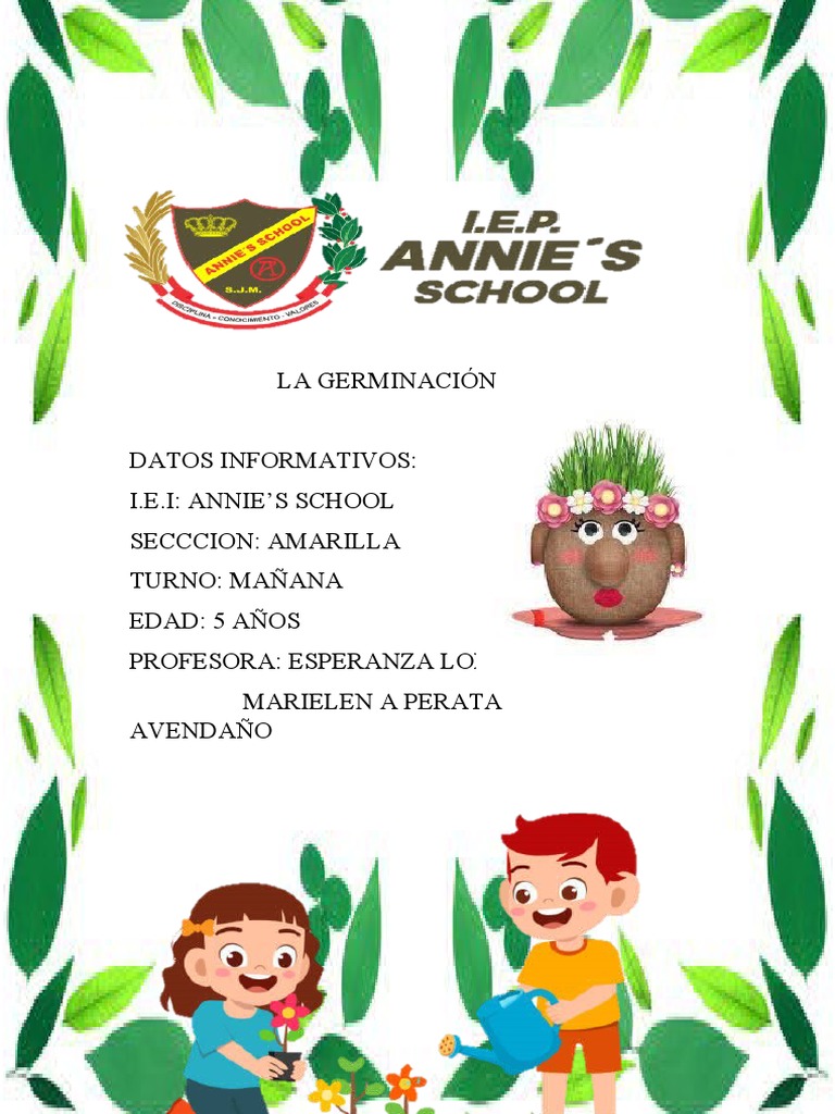 Proyecto de Germinación para Niños | PDF