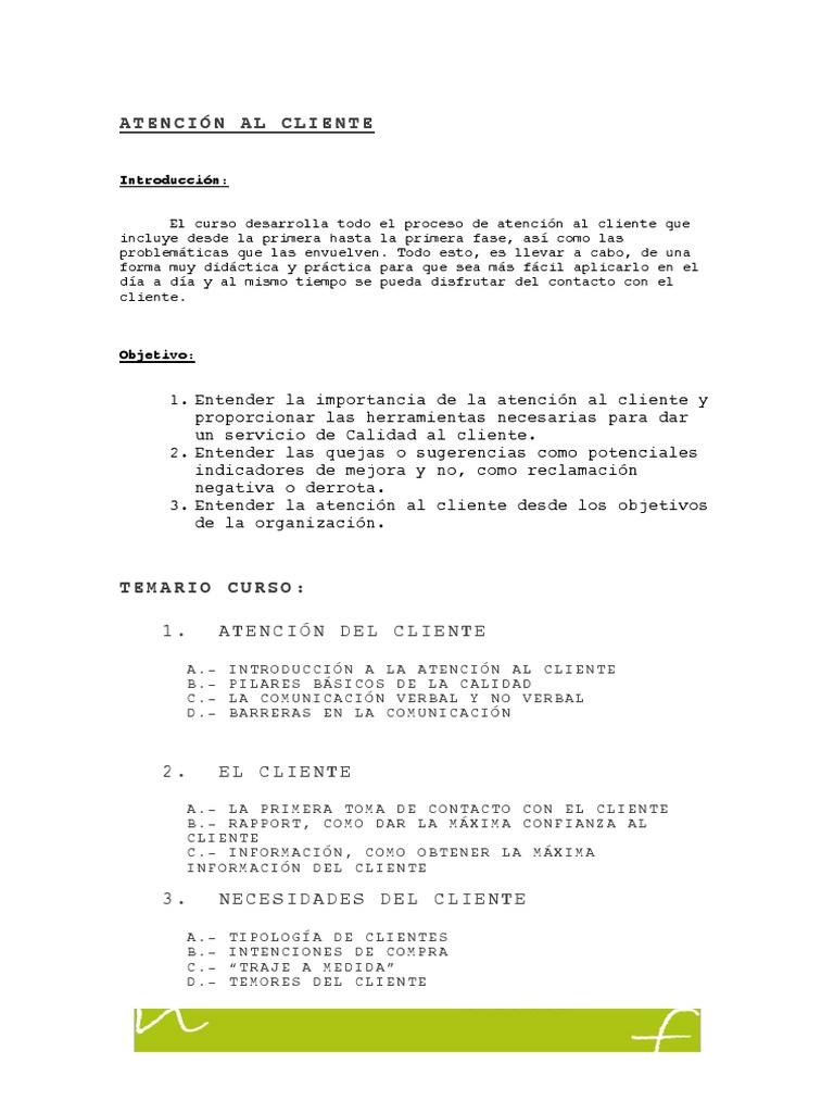 TEMARIO CURSO | PDF