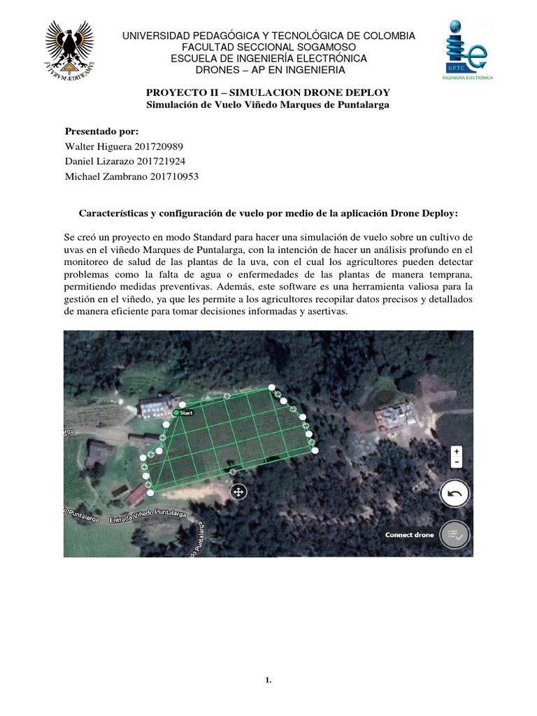 Proyecto 2 Simulacion en Drone Deploy | PDF