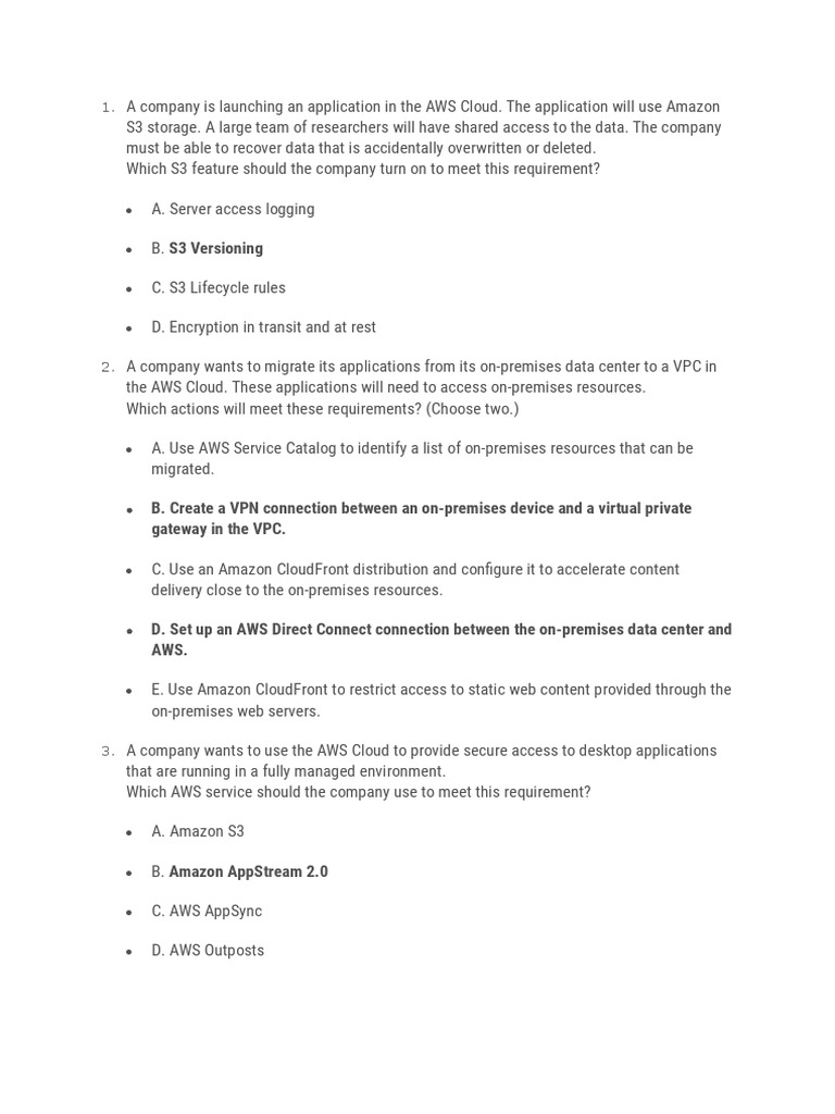 AWS Dumps 2 | PDF | Amazon Web Services | Cloud Computing