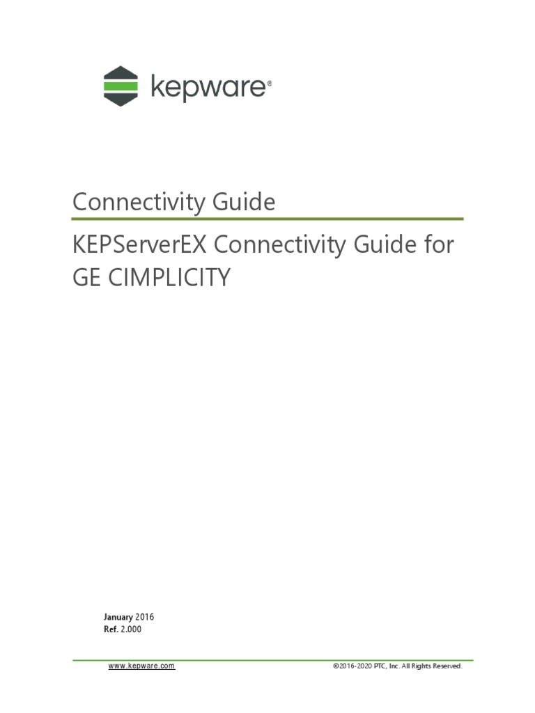 KEPServerEX Connectivity Guide GE CIMPLICITY PDF | PDF | Server (Computing) | Personal Computers